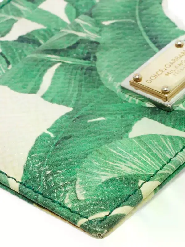 Dolce & Gabbana Banana Leaf-print Card Holder