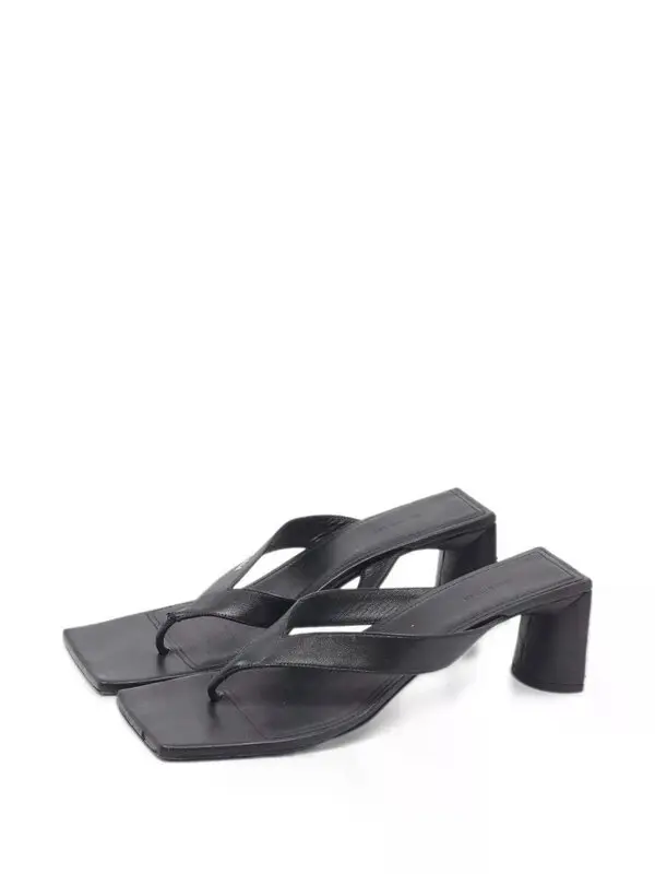 Balenciaga Double Square Thong Sandals