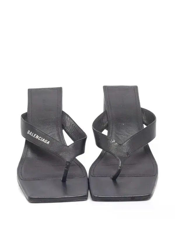 Balenciaga Double Square Thong Sandals