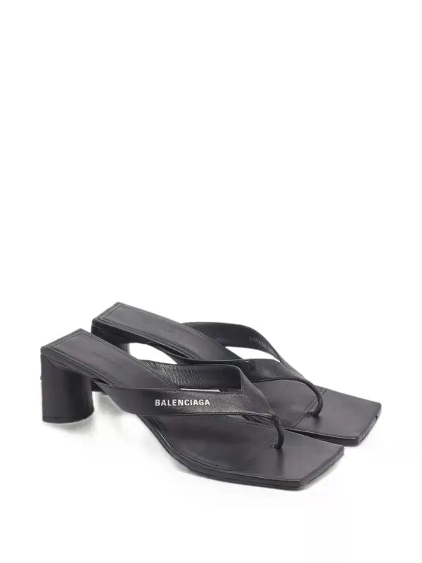 Balenciaga Double Square Thong Sandals