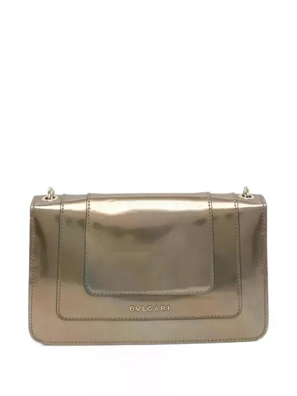 BVLGARI Serpenti Forever Metallic-effect Shoulder Bag - Neutrals
