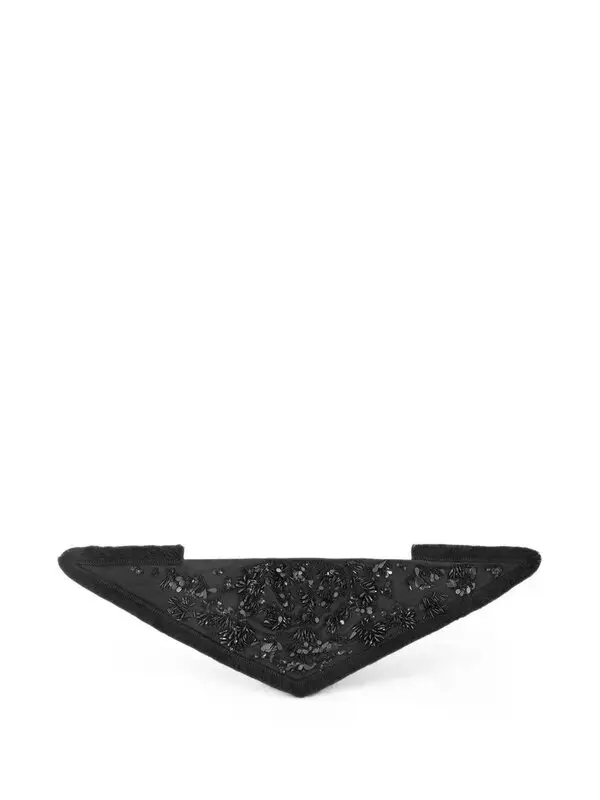 16Arlington Mitzy Embroidered Bandana Belt - Black