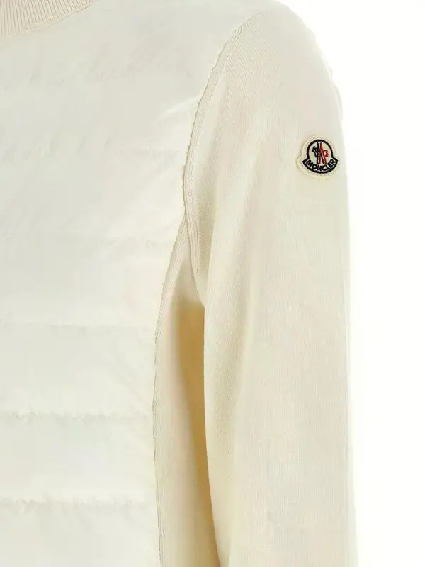Moncler Quilted Panel Cardigan