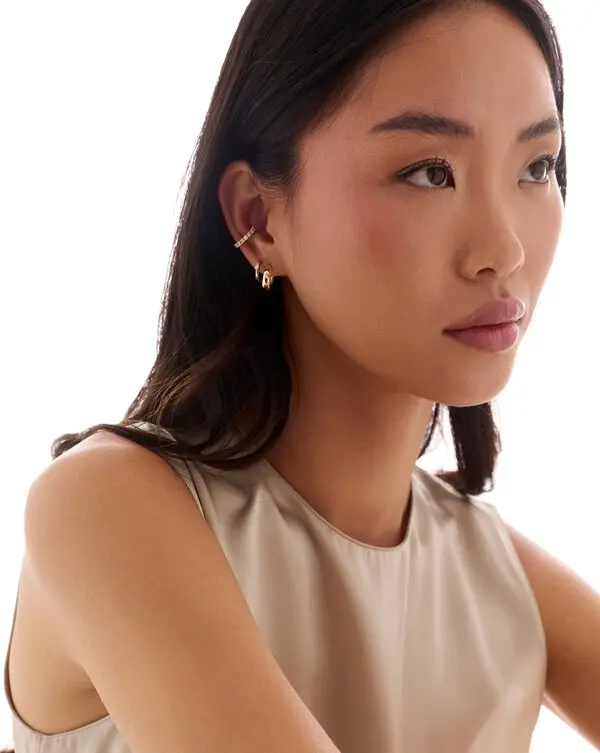 Ring Concierge Mini Wide Hoops - Sterling Silver