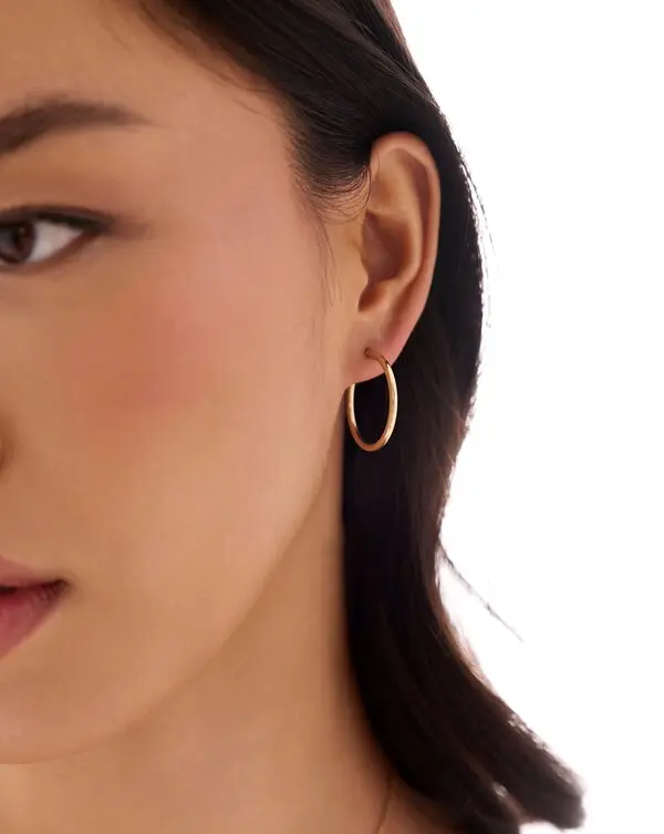 Ring Concierge Essential Medium Hoops - Sterling Silver