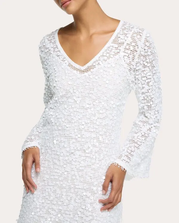 Waimari Raysa Sequin Mesh Mini Shift Dress