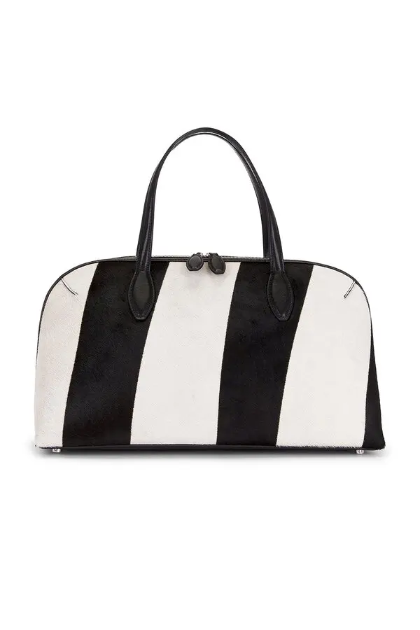 TOTEME Medium Pony Hair Day Tote Bag In Black & White - Zebra