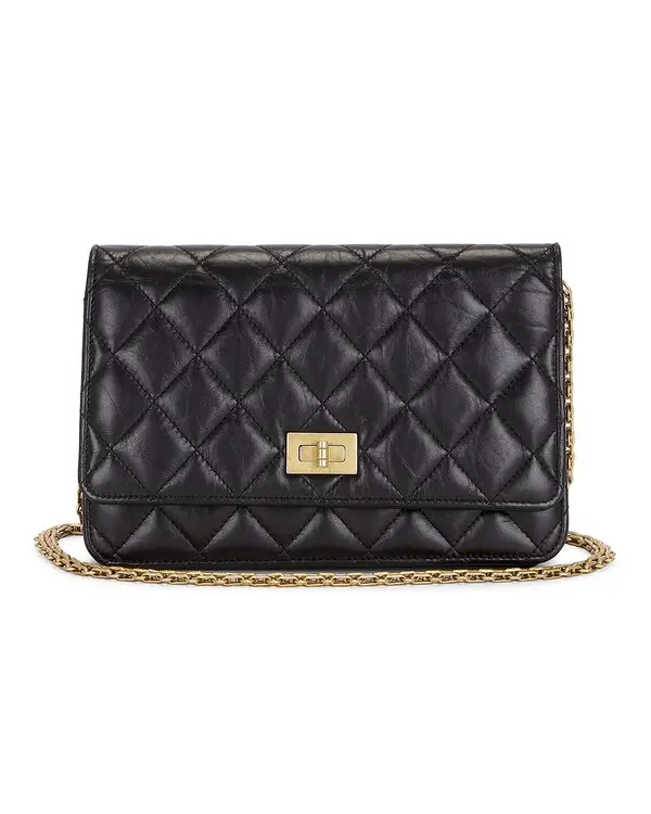 FWRD RENEW Chanel Lambskin 2.55 Reissue Wallet On Chain