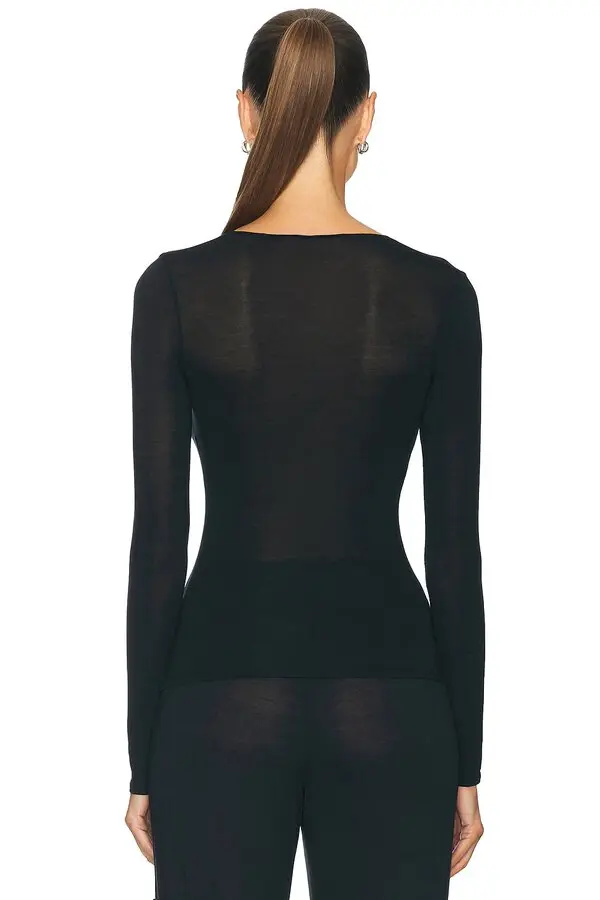 FLEUR DU MAL Cashmere Butter Long Sleeve Top