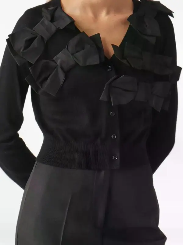 MEIMEIJ Bow-embellished Cardigan