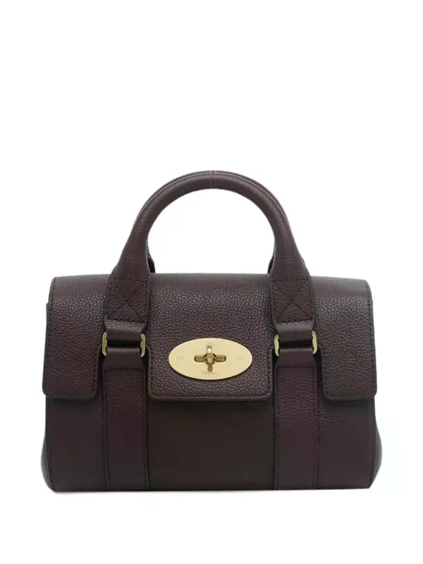 Mulberry Mini Babyswater Leather Satchel Bag - Red