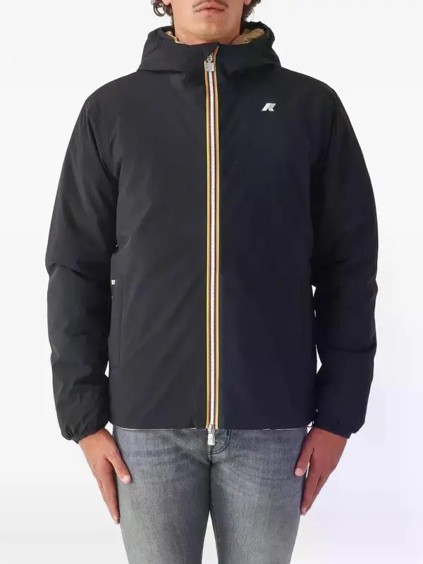 K-WAY Reversible Hooded Jacket - Black