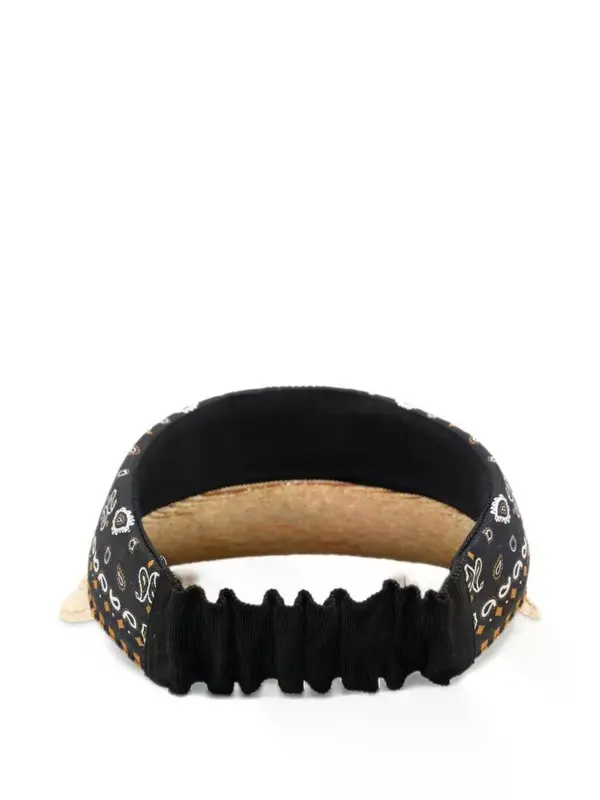 FERRAGAMO Gancini Printed-panel Visor - Neutrals