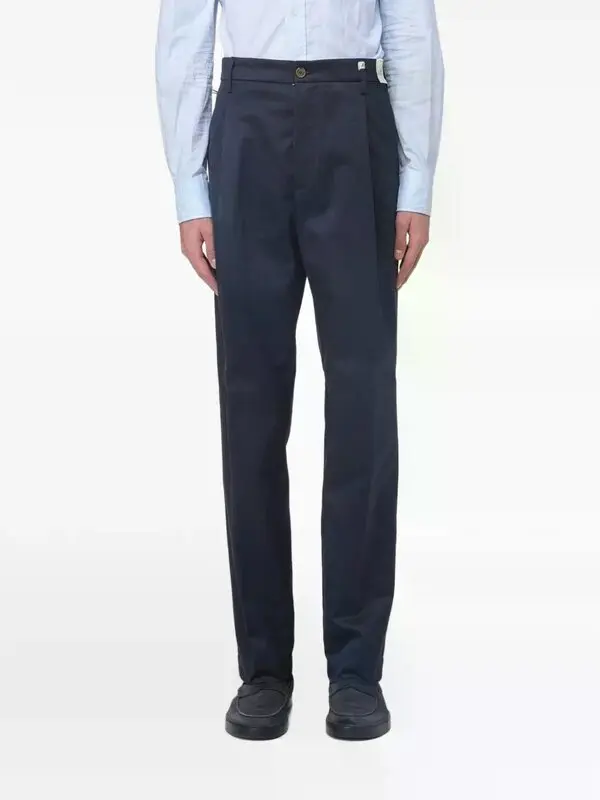 MYTHS Pleated Straight-leg Trousers