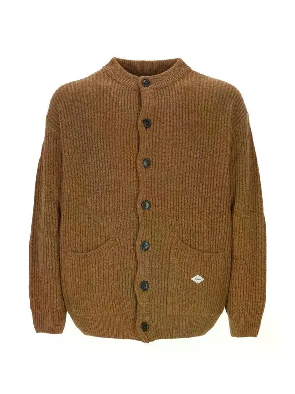 Wood Wood Ribbed-knit Button-up Cardigan