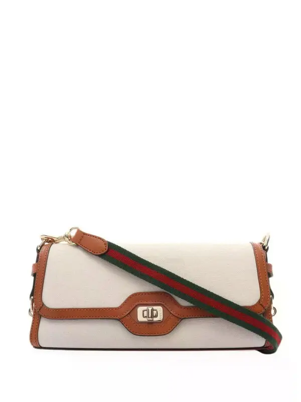 Gucci 2010s Small Luce Leather-trim Shoulder Bag