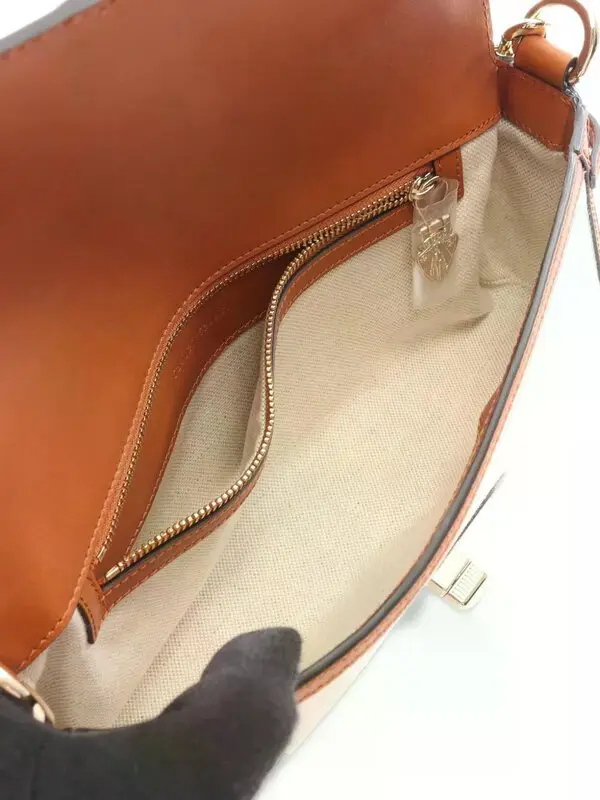 Gucci 2010s Small Luce Leather-trim Shoulder Bag