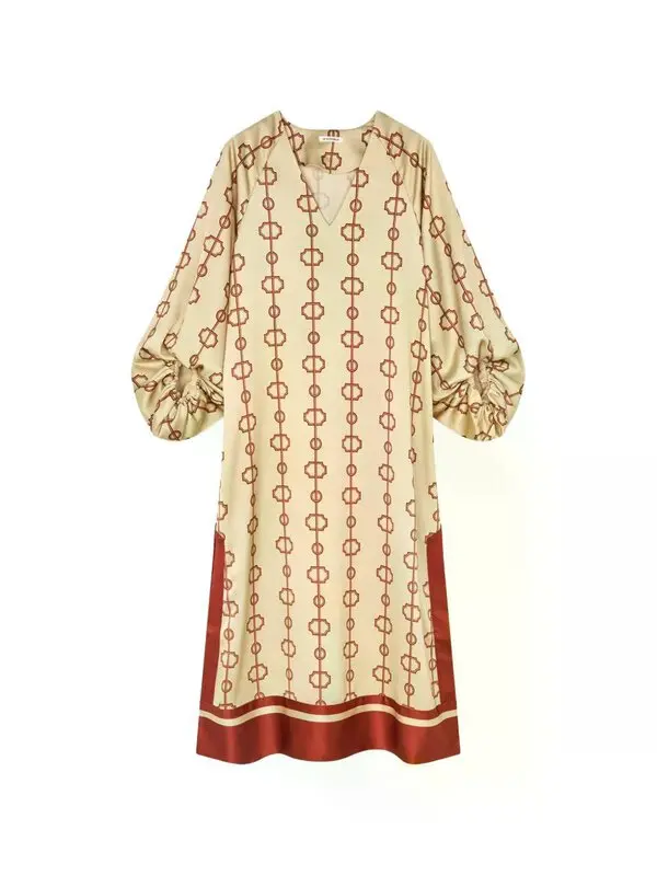 BY MALENE BIRGER Semira Parisian Scarf-print Midi Dress