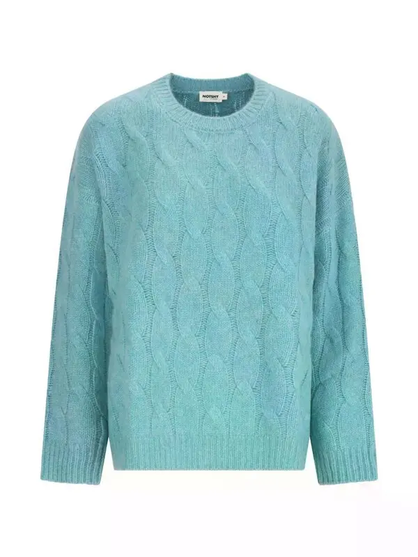 NOTSHY Patzi Cable-knit Cashmere Sweater