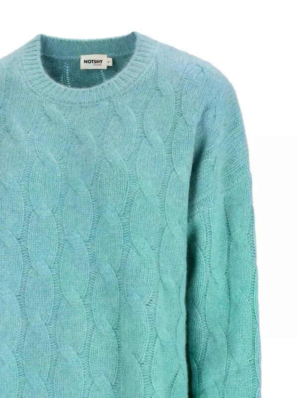 NOTSHY Patzi Cable-knit Cashmere Sweater
