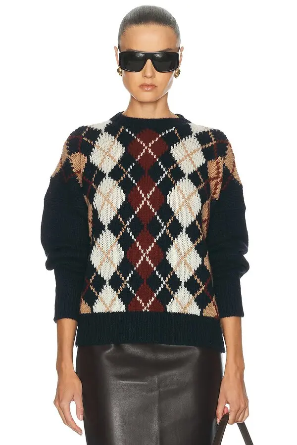 Khaite Timi Sweater In Navy