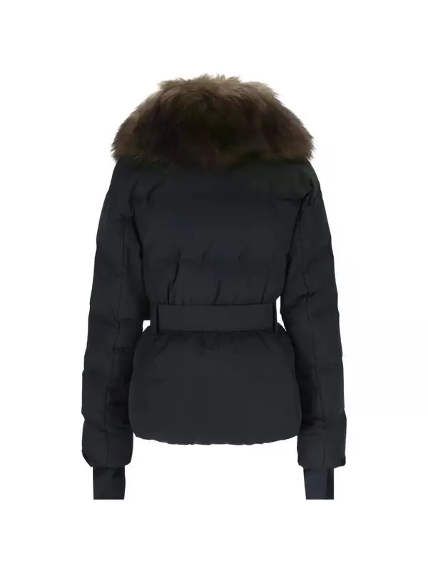 Moncler Sioule Shearling-collar Belted Ski Jacket