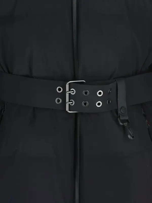 Moncler Sioule Shearling-collar Belted Ski Jacket