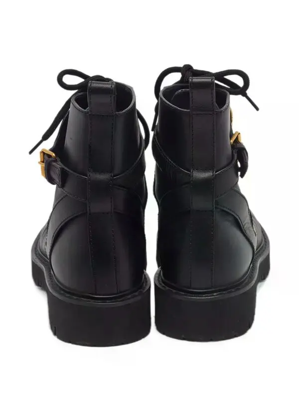 Valentino Garavani Vlogo Buckle Combat Boots