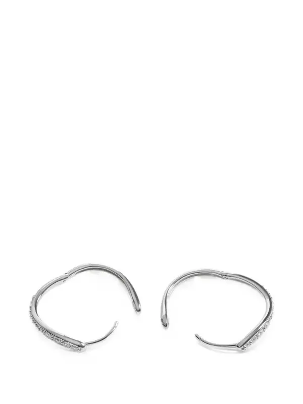 Monica Vinader Riva Pavé-diamond Medium Hoop Earrings