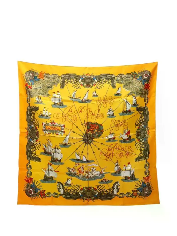 Hermès 2010s Voiles De Lumiere Scarf - Yellow