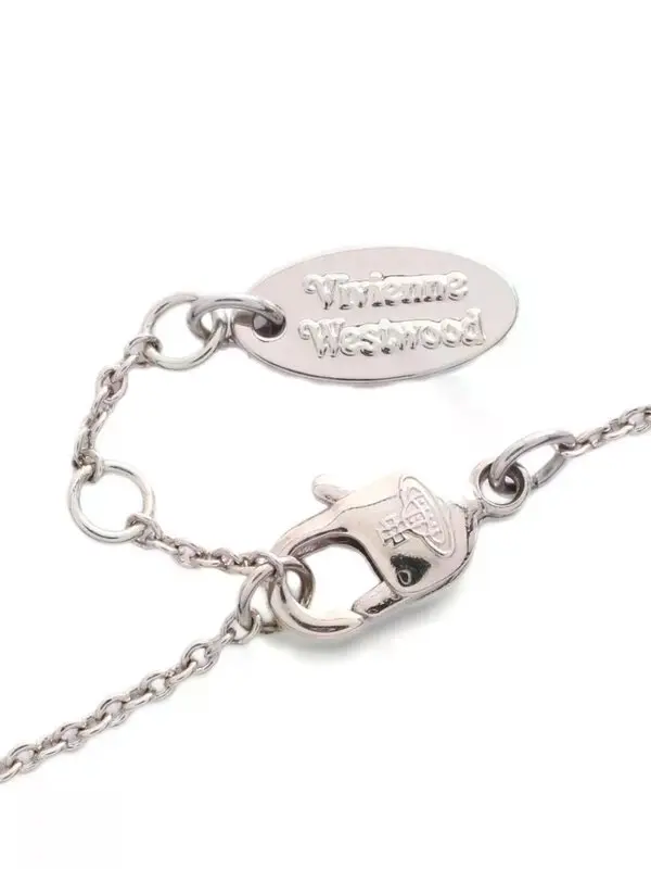 VIVIENNE WESTWOOD 2020s New Diamante Heart Orb Bracelet