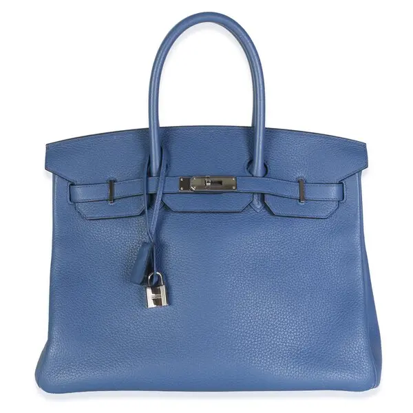 Hermès Bleu Brighton Togo Birkin 35 Phw
