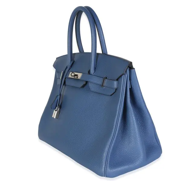 Hermès Bleu Brighton Togo Birkin 35 Phw