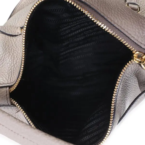 Prada Clay Grained Calfskin Triangle Logo Shoulder Bag