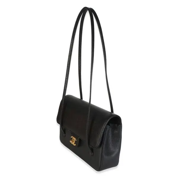 Chanel Shiny Caviar Preppy Coco Flap Bag