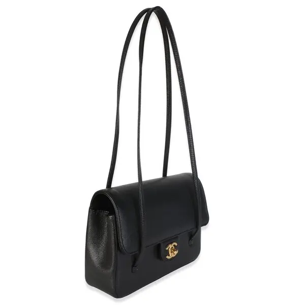 Chanel Shiny Caviar Preppy Coco Flap Bag