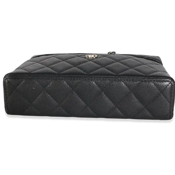 Chanel Quilted Caviar Slim Vanity With Chain