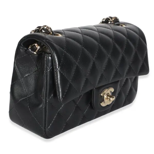 Chanel Quilted Lambskin Rectangular Flap Bag
