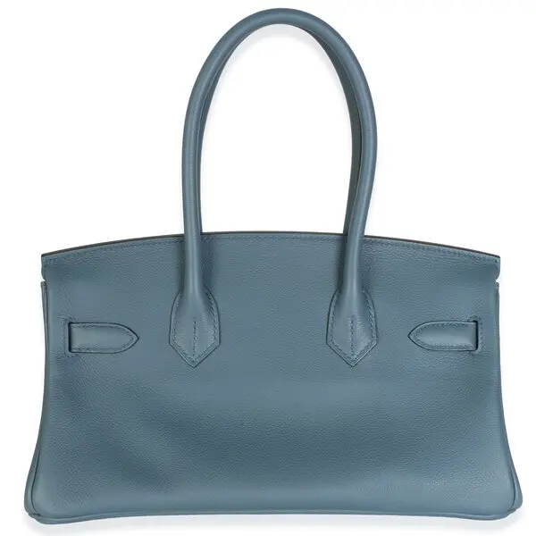 Hermès Bleu Tempete Evercolor Light Shoulder Birkin 29 Phw
