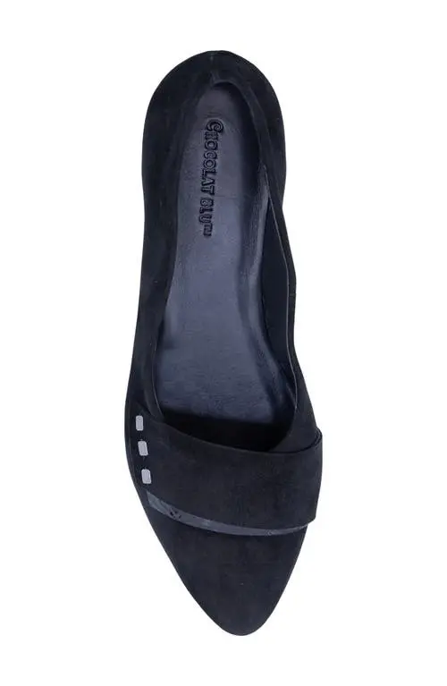CHOCOLAT BLU Abbe Flat - Black Suede