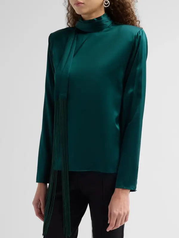 Staud Suni Stretch-silk Scarf Top