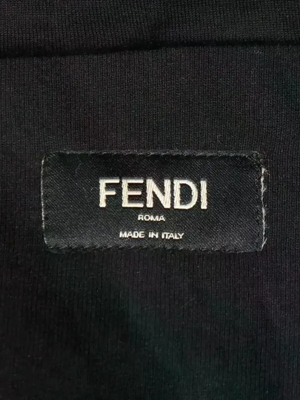 Fendi Pique Zip-up Hoodie