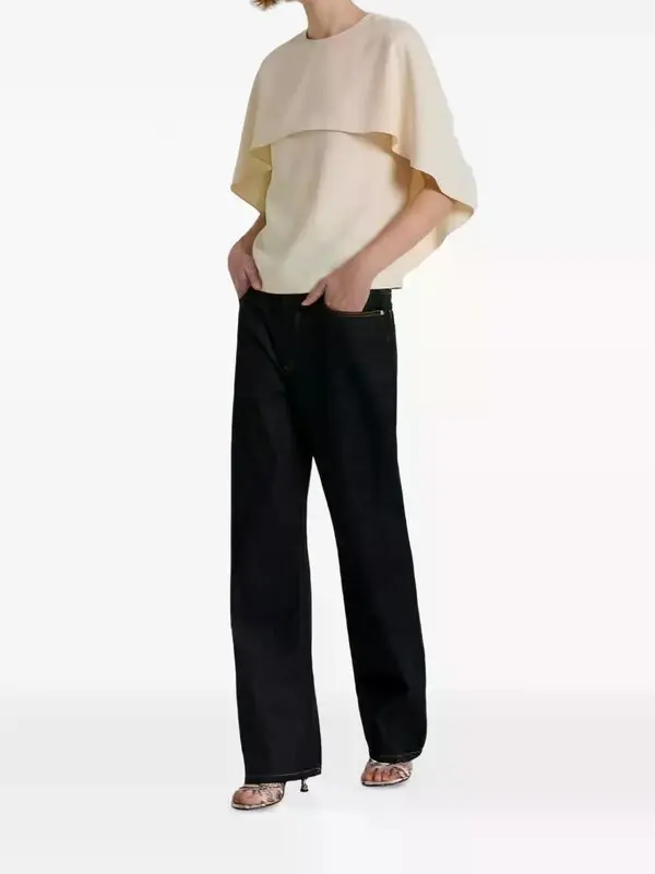 Alberta Ferretti Cape-panel Blouse