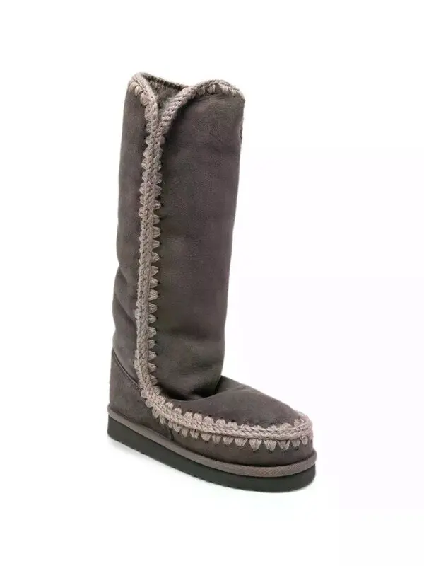 Mou Eskimo Crochet-trim Boots