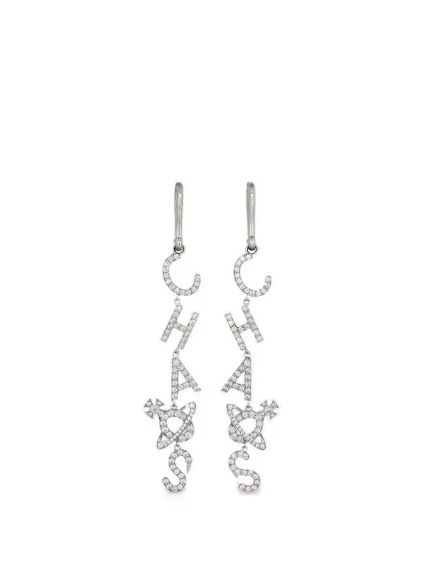 VIVIENNE WESTWOOD Chaos Large Earrings - Silver