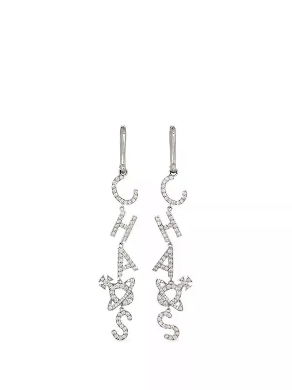 VIVIENNE WESTWOOD Chaos Large Earrings - Silver