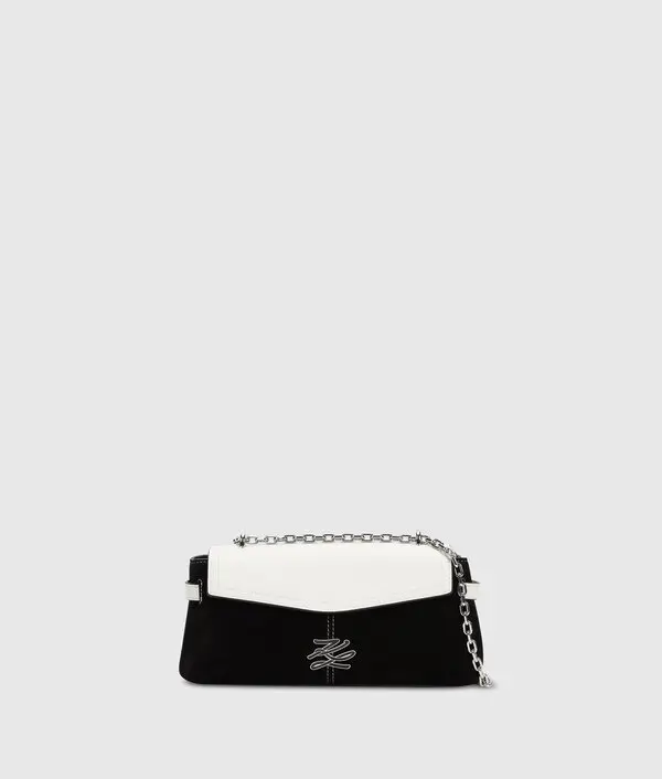 Karl Lagerfeld K/autograph Color-block Crossbody Bag - Black/white