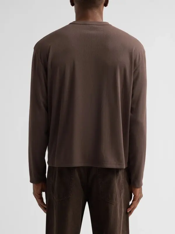 FRAME Long-sleeve Cotton Henley Shirt