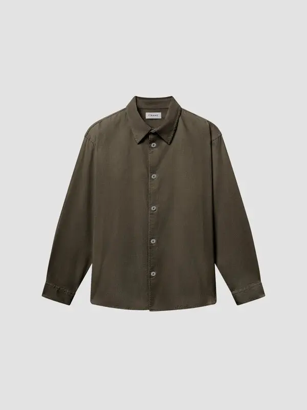 FRAME Micro-cordurory Long-sleeve Overshirt