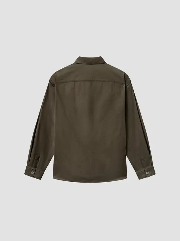 FRAME Micro-cordurory Long-sleeve Overshirt